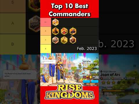 Rise of Kingdoms Top 10 BEST Commanders February 2023