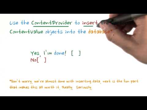 Learn BulkInserts with the ContentProvider Developing Android Apps - Mind Luster