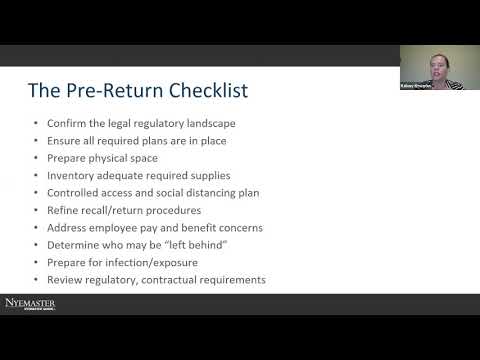Webinar: DSM Forward: Legal considerations for getting back to the workplace