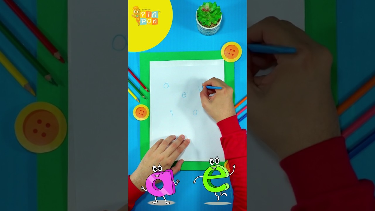 Aprende las Vocales con Pin Pon 🔎 Lupa Casera Divertida | Manualidad Infantil