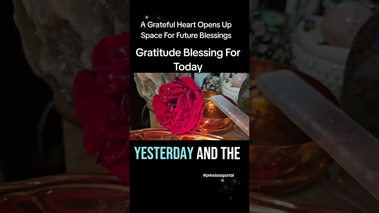 🌹Gratitude Blessing Ritual To Open Up Space For Future Blessings Prayer #ritual #blessings #magic