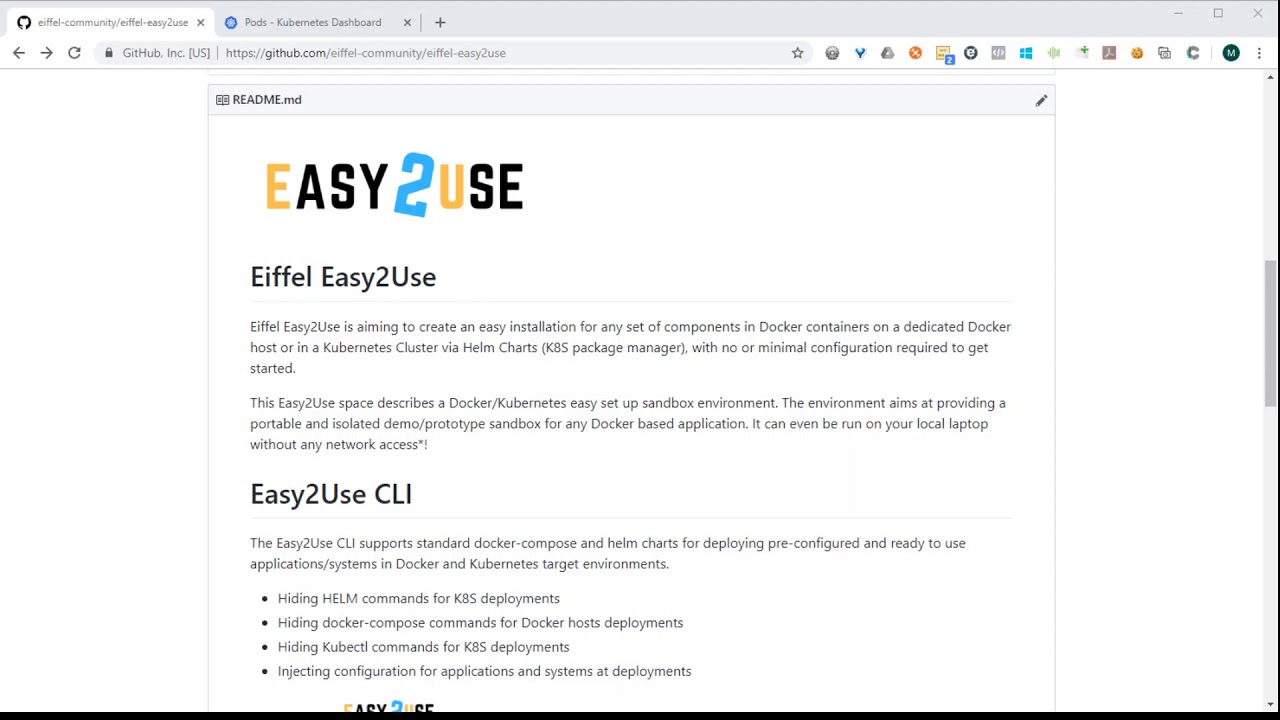 Eiffel Easy2Use project in GitHub