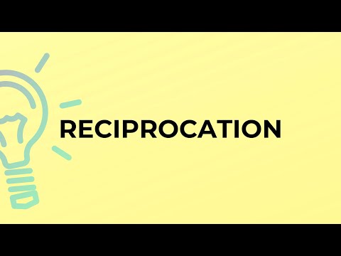 What is the meaning of the word RECIPROCATION?
