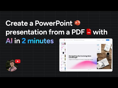 Create a PowerPoint presentation from a PDF with AI in 2 minutes