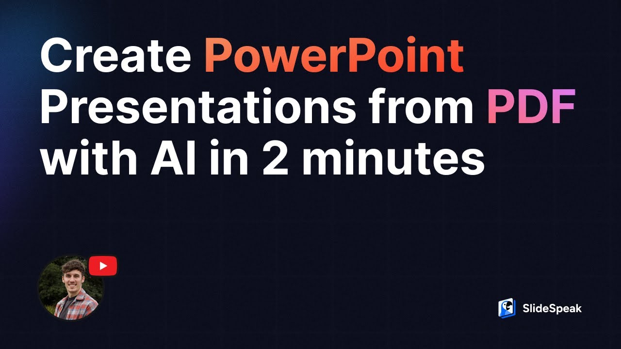 Create a PowerPoint presentation from a PDF with AI in 2 minutes
