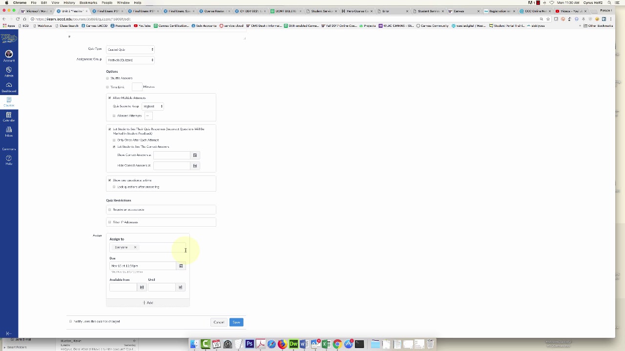 How to extend due date for 1 student in Canvas