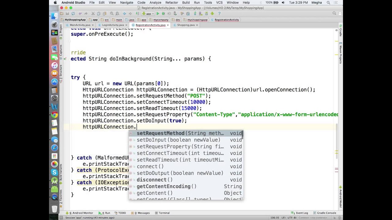 WebService Example Using HttpUrlConnection
