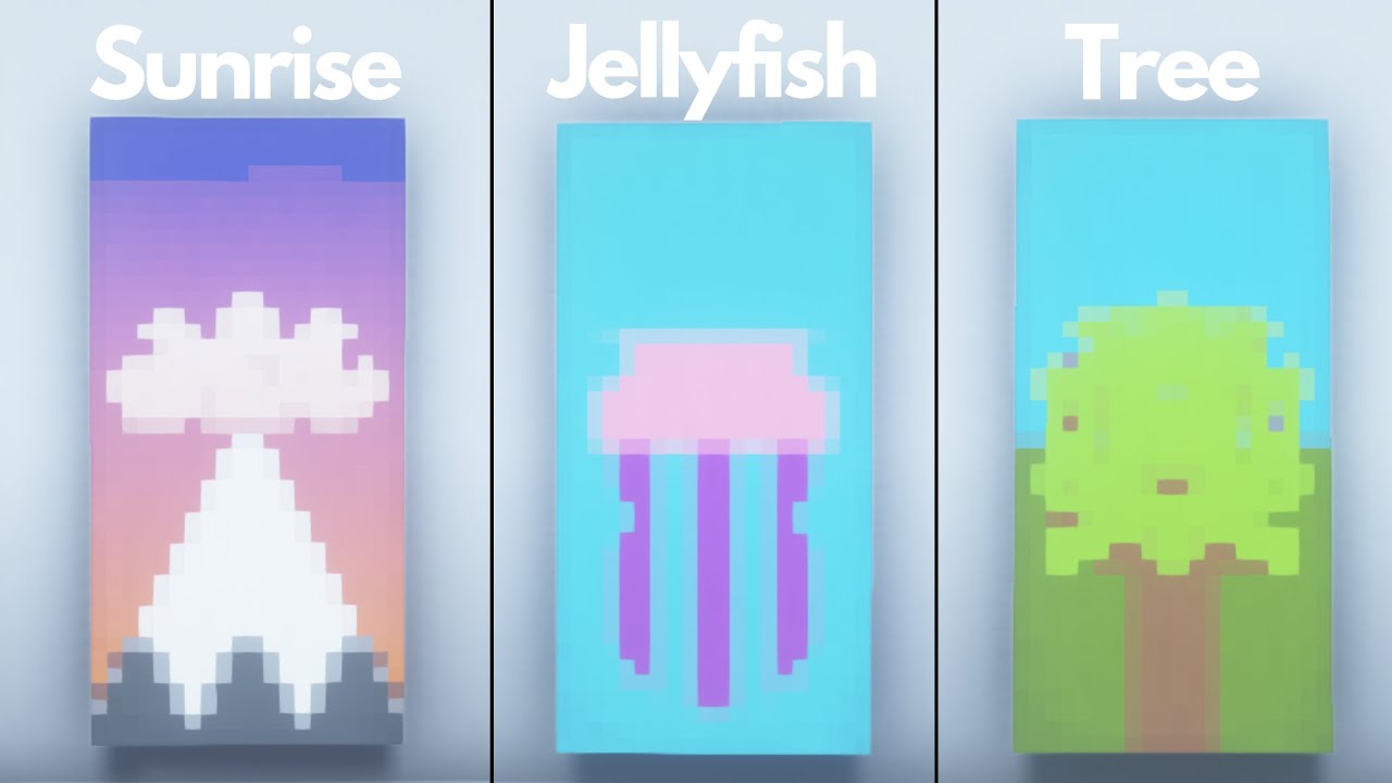 Minecraft: 11 Nature Banner Designs! (Tutorial)