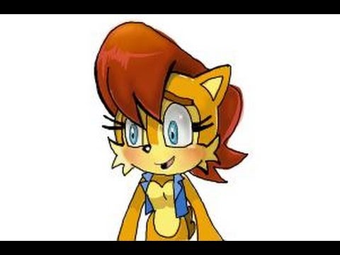 How to draw Sally Acorn from Sonic