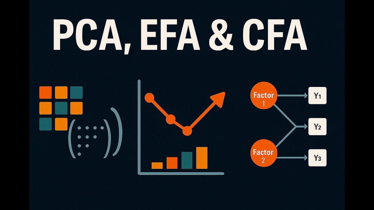 Mastering PCA, EFA & CFA  Dimensionality Reduction, Latent Factors & Model Testing