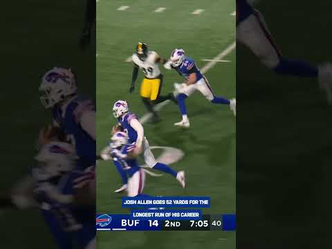 Best QB Runs: Josh Allen goes 52-Yards for the longest run of his career