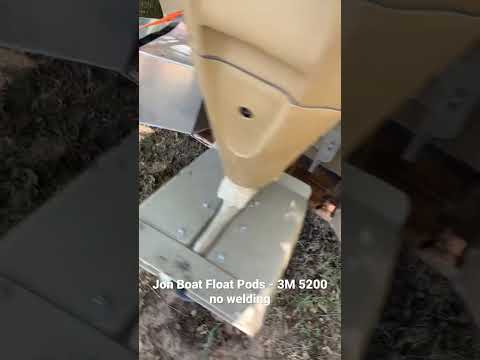 Jon Boat Float Pods Install - 3M 5200