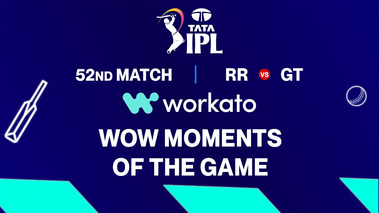 Highlights: 52nd Match - Rajasthan Royals vs Gujarat Titans | TATA IPL 2026