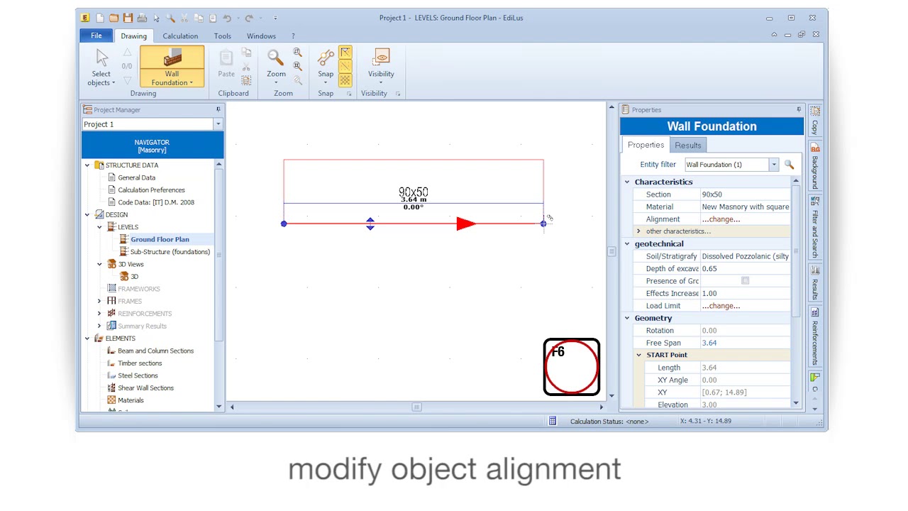 EdiLus Tutorial - Inserting a masonry foundation structure - ACCA software