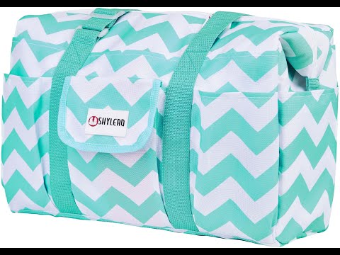 Utility Tote and Nurse Bag - 14 Outside and 7 Inside Pockets - Laptop Compartment - L18"xW7"xH14"