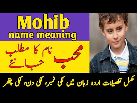 Mohib Name Meaning In Urdu | Mohib Naam Ka Matlab | محب نام کے معنی