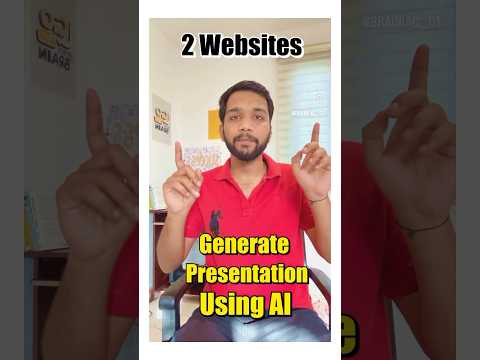 Presentations Using AI | Automate PPT using 2 Websites | Powerpoint & Google Slides