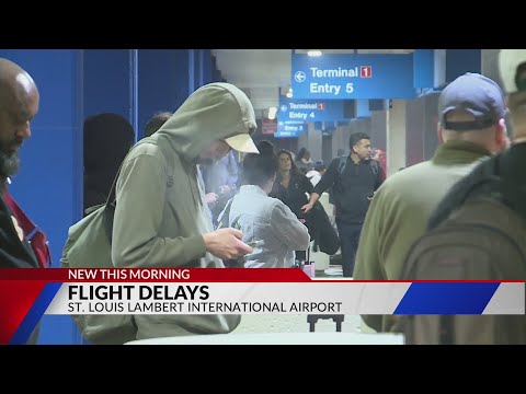Storms cause flight delays at St. Louis Lambert International Airport