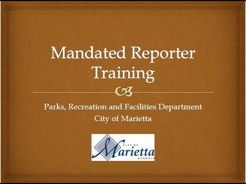 Mandated Reporter Training