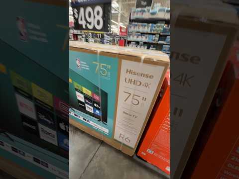 Hisene Roku 75 inch 4K TV for under 500 at Walmart 