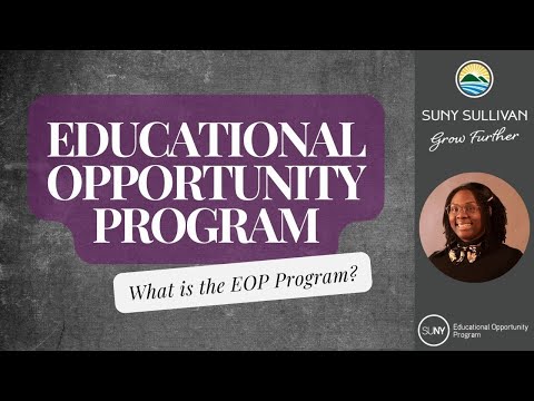 What Is EOP? - SUNY Sullivan