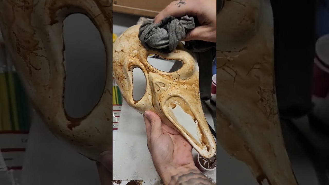 Scream 6 mask making #scream6 #art #scream6mask #scream #craft  #artwork