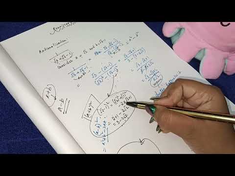 Rationalisation with three terms in the denominator.Class 9