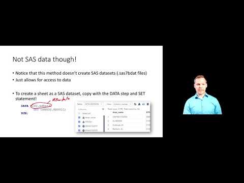 SAS 1-6 More Ways To Read in Data