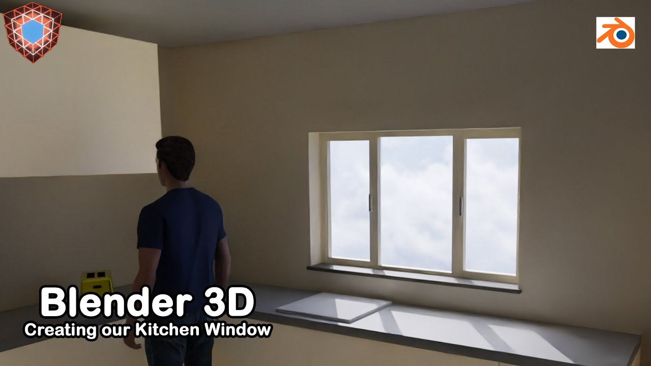 Creating the Kitchen Window with Blender 3D (Kitchen Pt2)