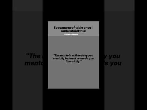 The Market Will Destroy You Mentally Before Rewarding You Financially | Trading Motivation #shorts
