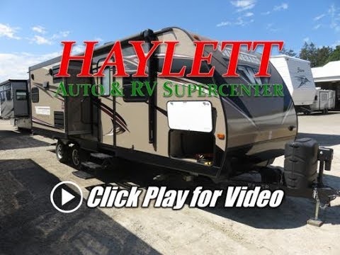(Sold) HaylettRV - 2016 Winnebago 27RBDS Ultralite Rear Bath Double Slide Couple's Travel Trailer 1