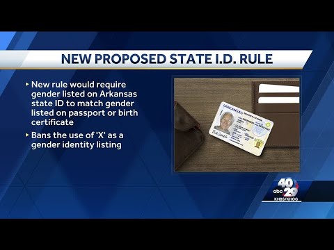 Arkansas DFA proposes new emergency rule to regulate gender on state ID cards