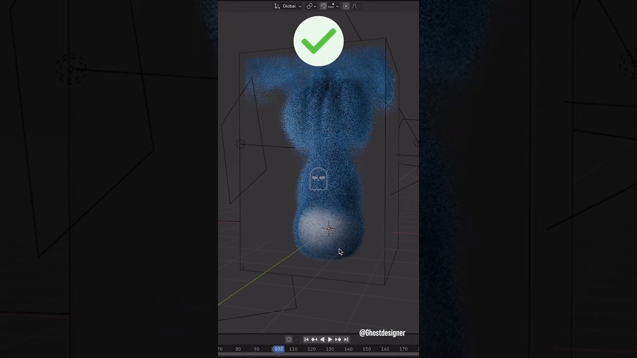 🔥 Blender Smoke Simulation Quick Tutorial | Easy Quick Effects Smoke in Blender (No UV Needed)