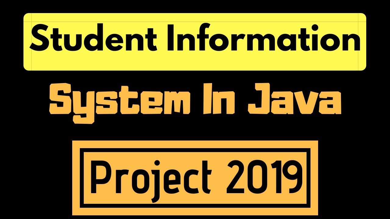 Student Information System Using Java Netbeans JAVA Project by TechnicalRamchander