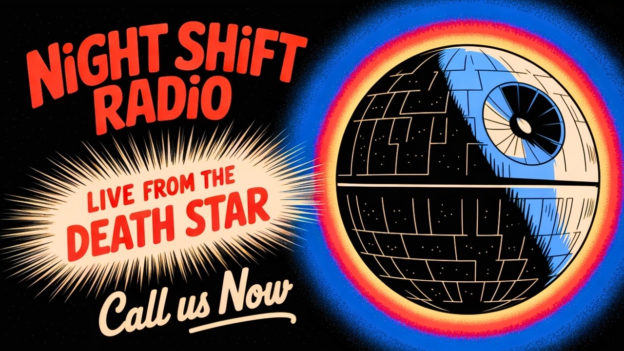 Night Shift Radio on THE DEATH STAR |  Star Wars Bedtime Stories For Sleep & Study