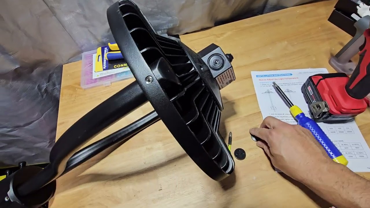 KUKUPPO 100W LED Post Top Light Color Changeable