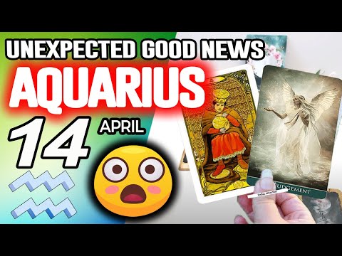 AQUARIUS βπ UNEXPECTED GOOD NEWSπ² β Horoscope for Today April 14 2025 | Tarot Reading