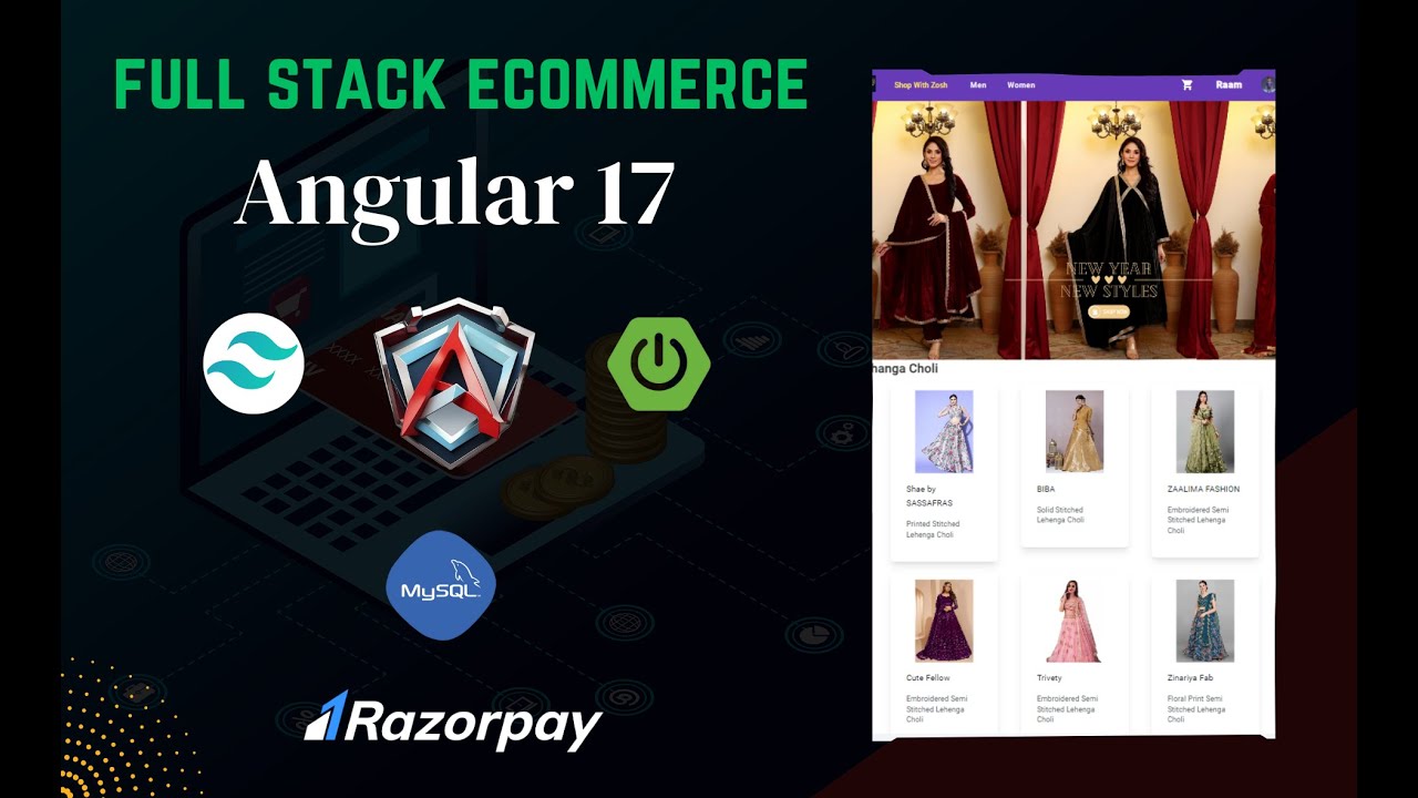 Full Stack Ecommerce Project Using Angular 17 And Spring Boot | Tailwind, ngrx store, JWT, MySql