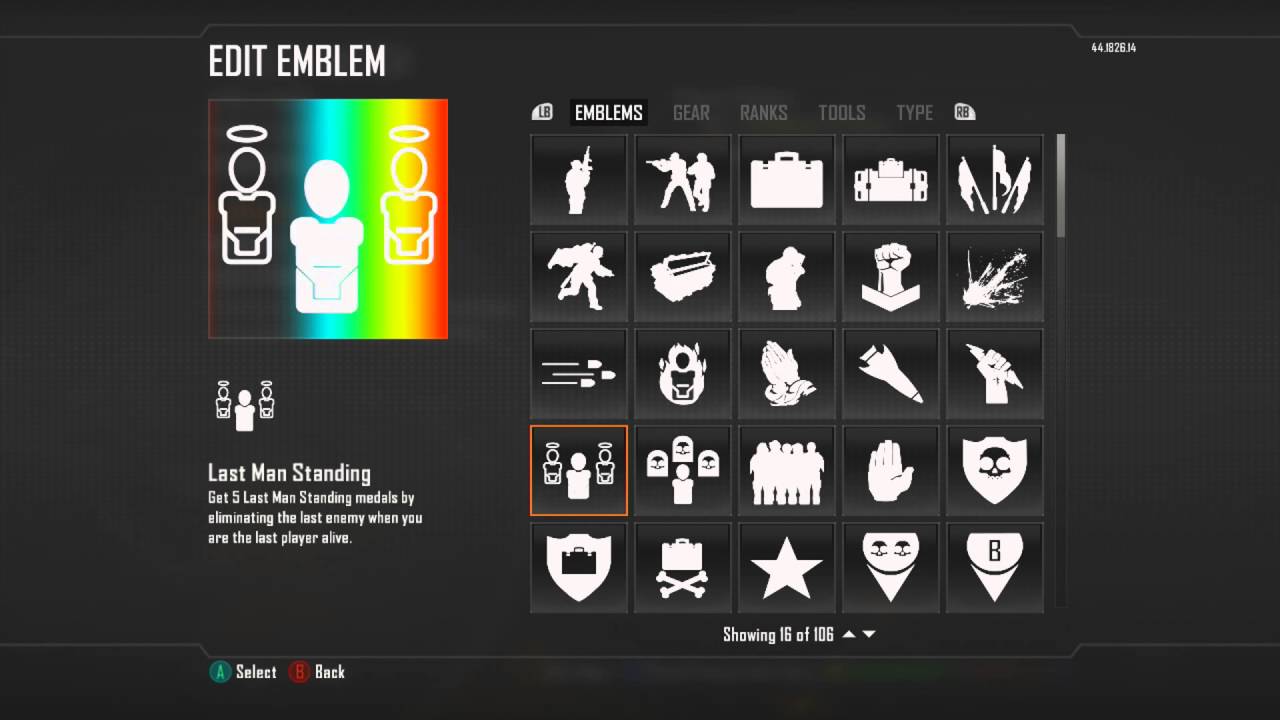 BO2 Rainbow Emblem Tutorial