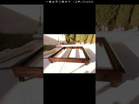 Wood platform bed frame