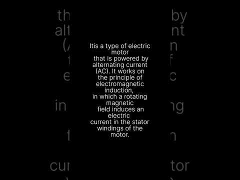 Induction motor | #education #knowledge #meaning #science #words #inductionmotor