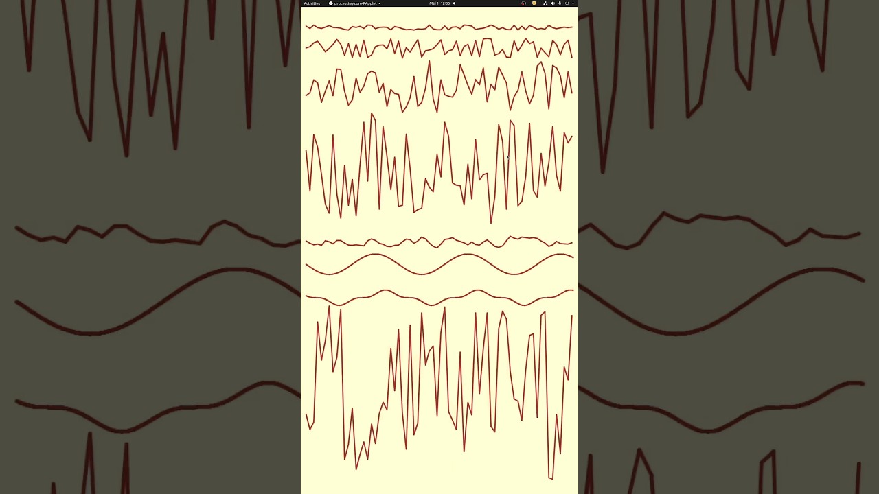 Processing, Creative Coding : Random Test Line #coding #programming