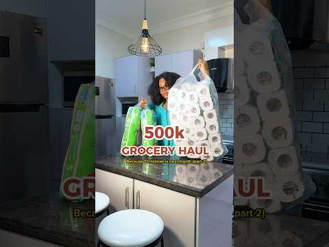 I spent 500k on grocery shopping! #shorts #youtubeshorts #groceryshopping #groceryhaul #nigerianfood