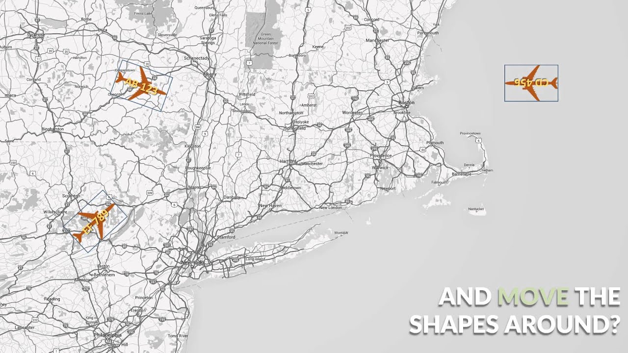 Geographical information system in PowerPoint with DataPoint