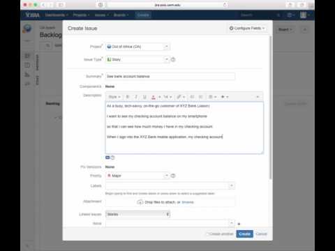 Tutorial: JIRA Agile - Dev - Add User Story