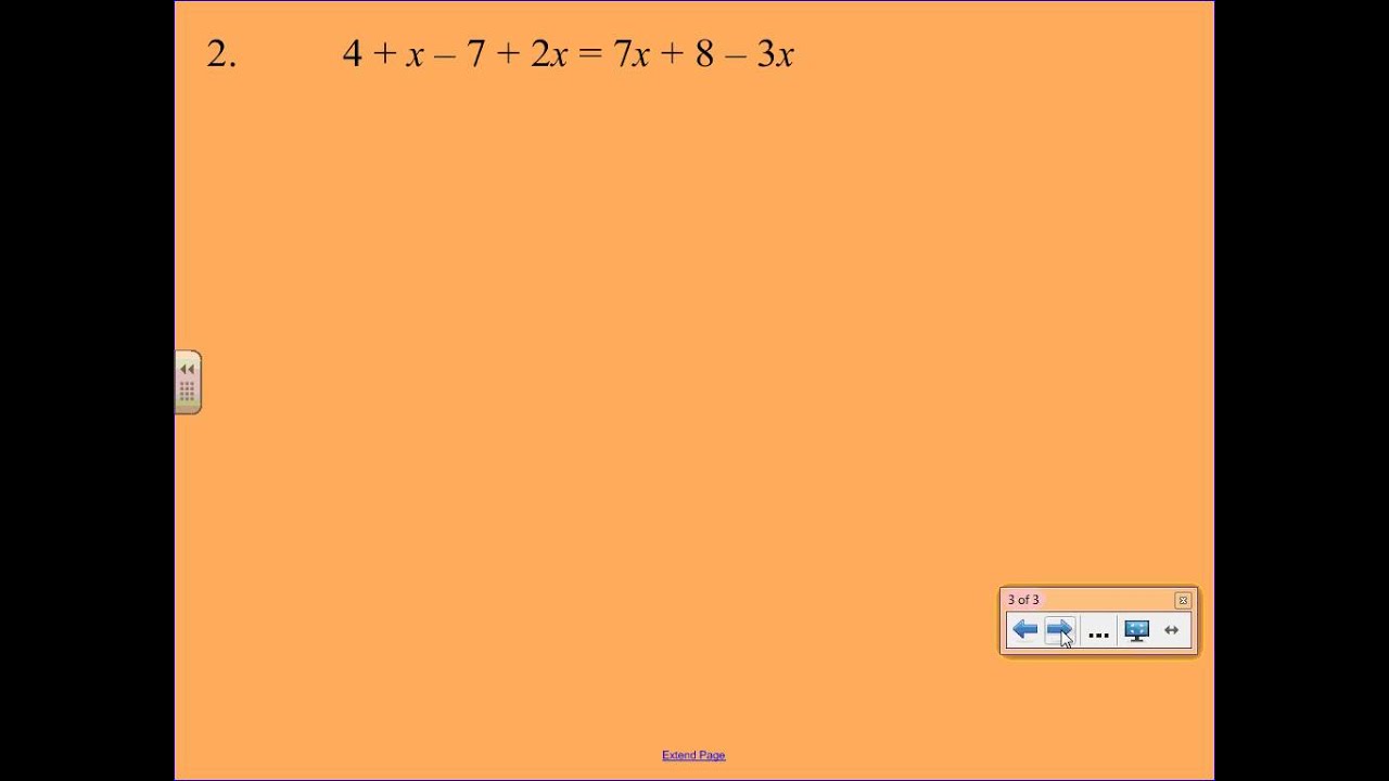 Multi-Step 1: Combining Like Terms