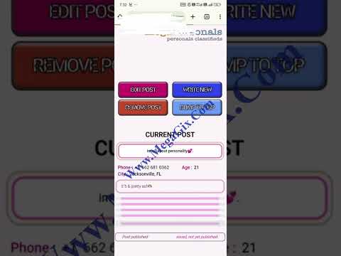 Verified Mega Personals Account 2025 | Cómo comprar una cuenta Megapersonals | MegaGix.Com | ID 2059