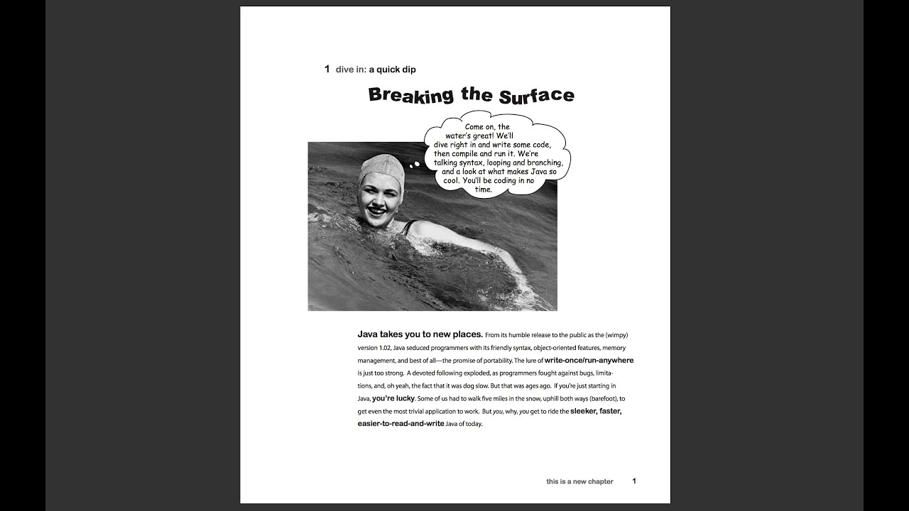 Head First Java Chapter 1 - Breaking the Surface - Summary