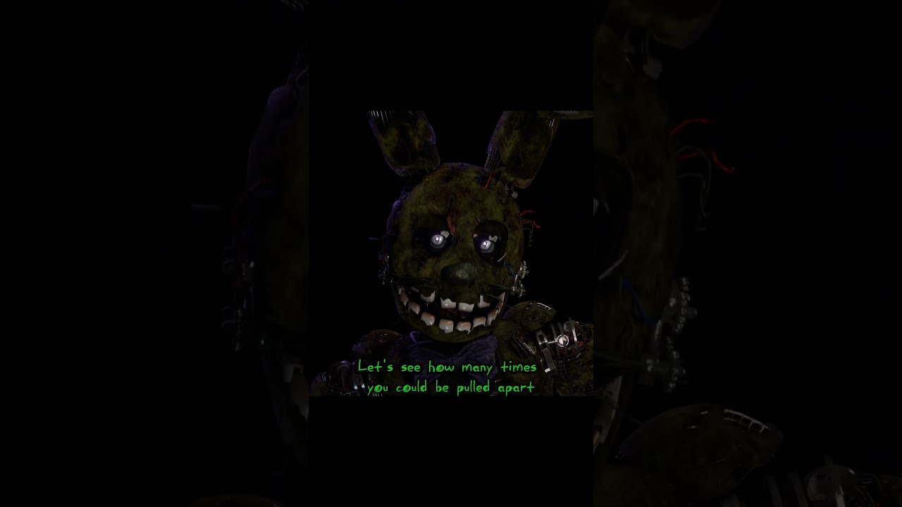 [Blender/FNaF] Springtrap model test with some voice lines