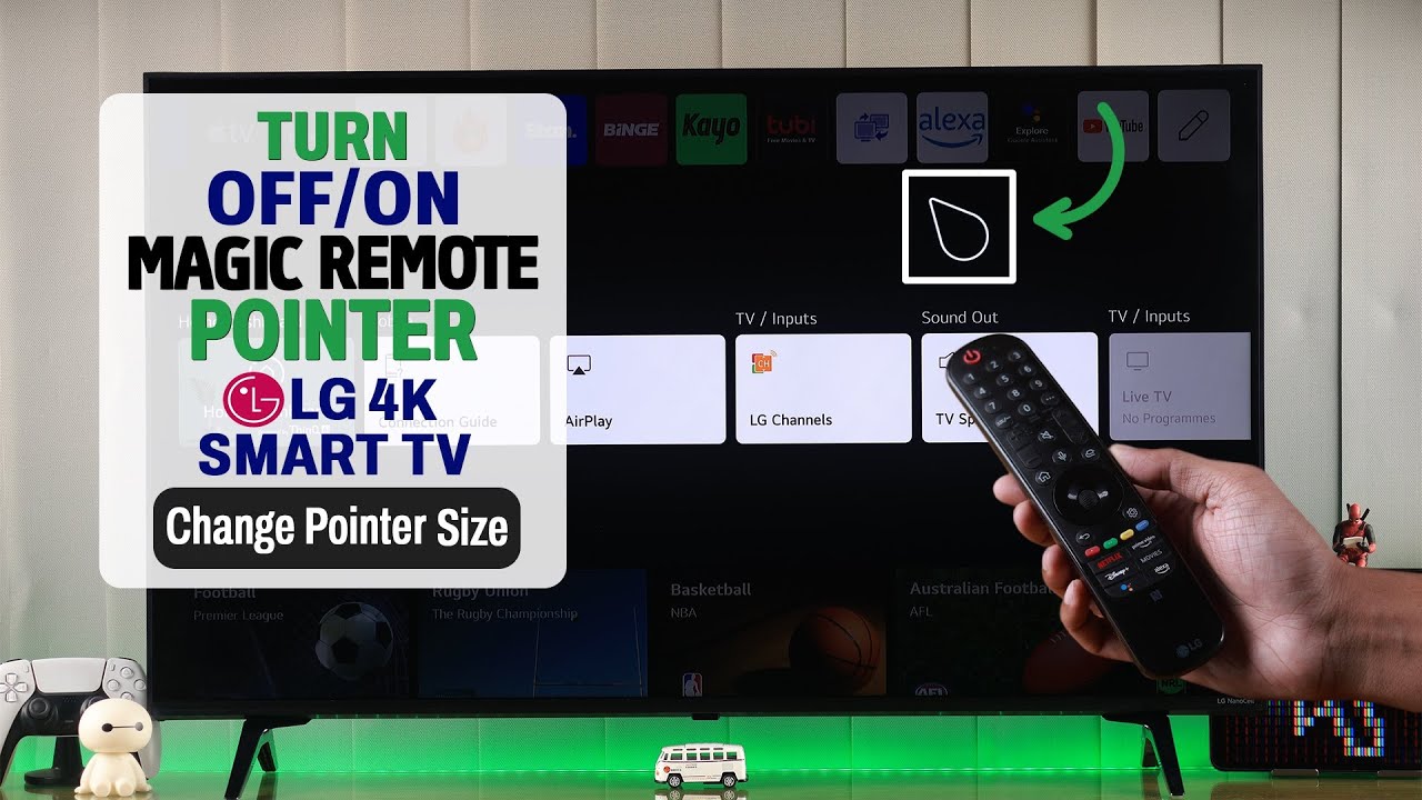 LG TV Magic Remote: How to Turn Pointer/Mouse Cursor Off! [Disable on webOS]